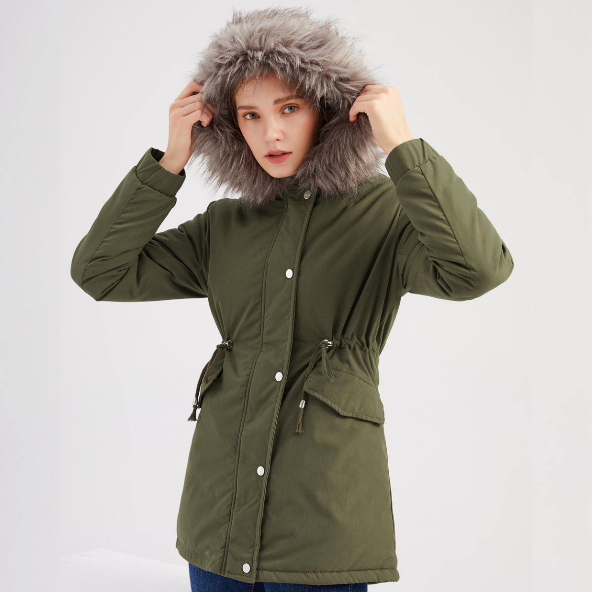 MARINA™ | Warm Velvet-Trimmed Parka – Susan & Ashley